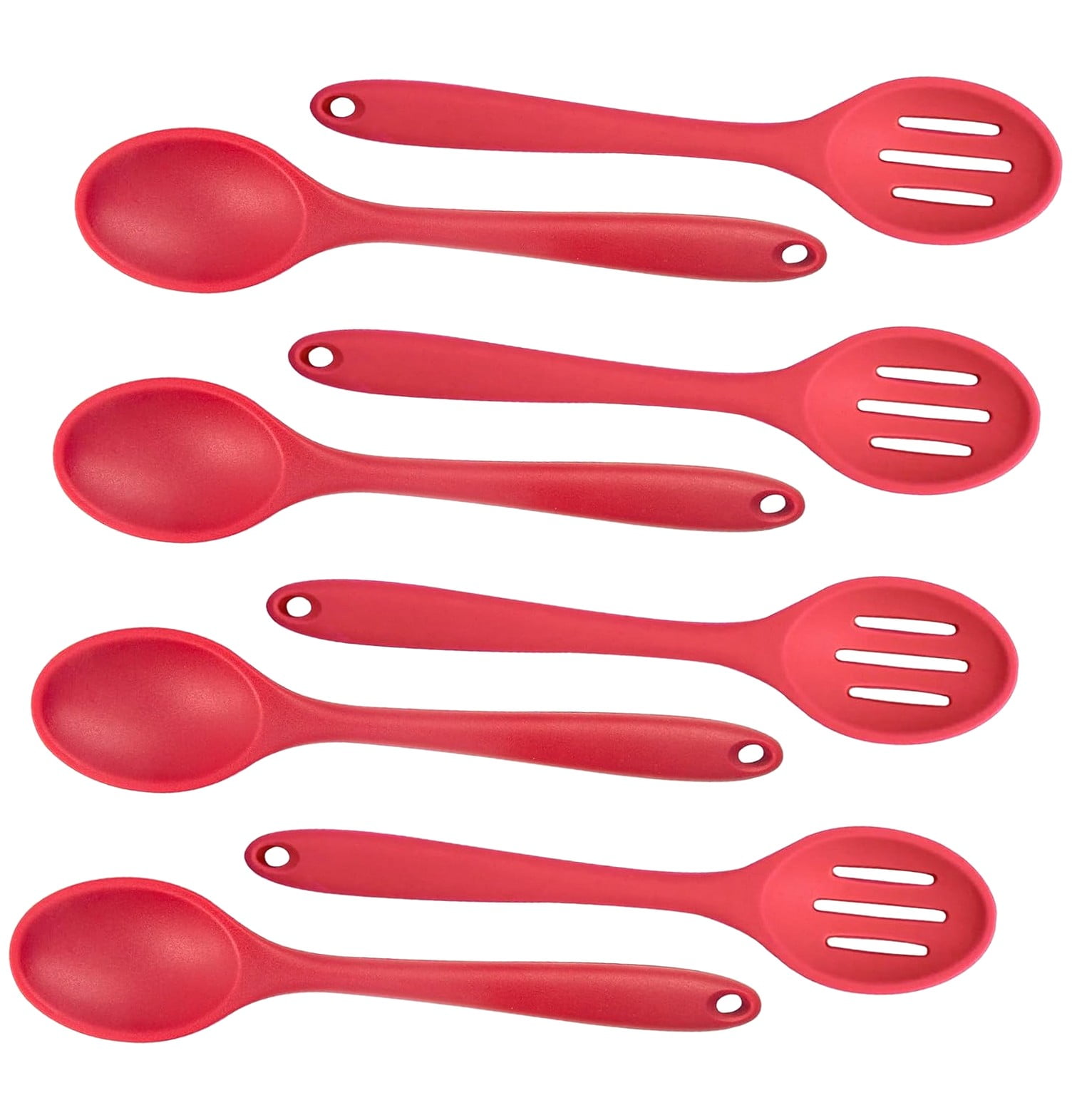 ANYWAY.GO 8 Pcs Non-Stick Serving Spoons Set for Cooking, Baking ...