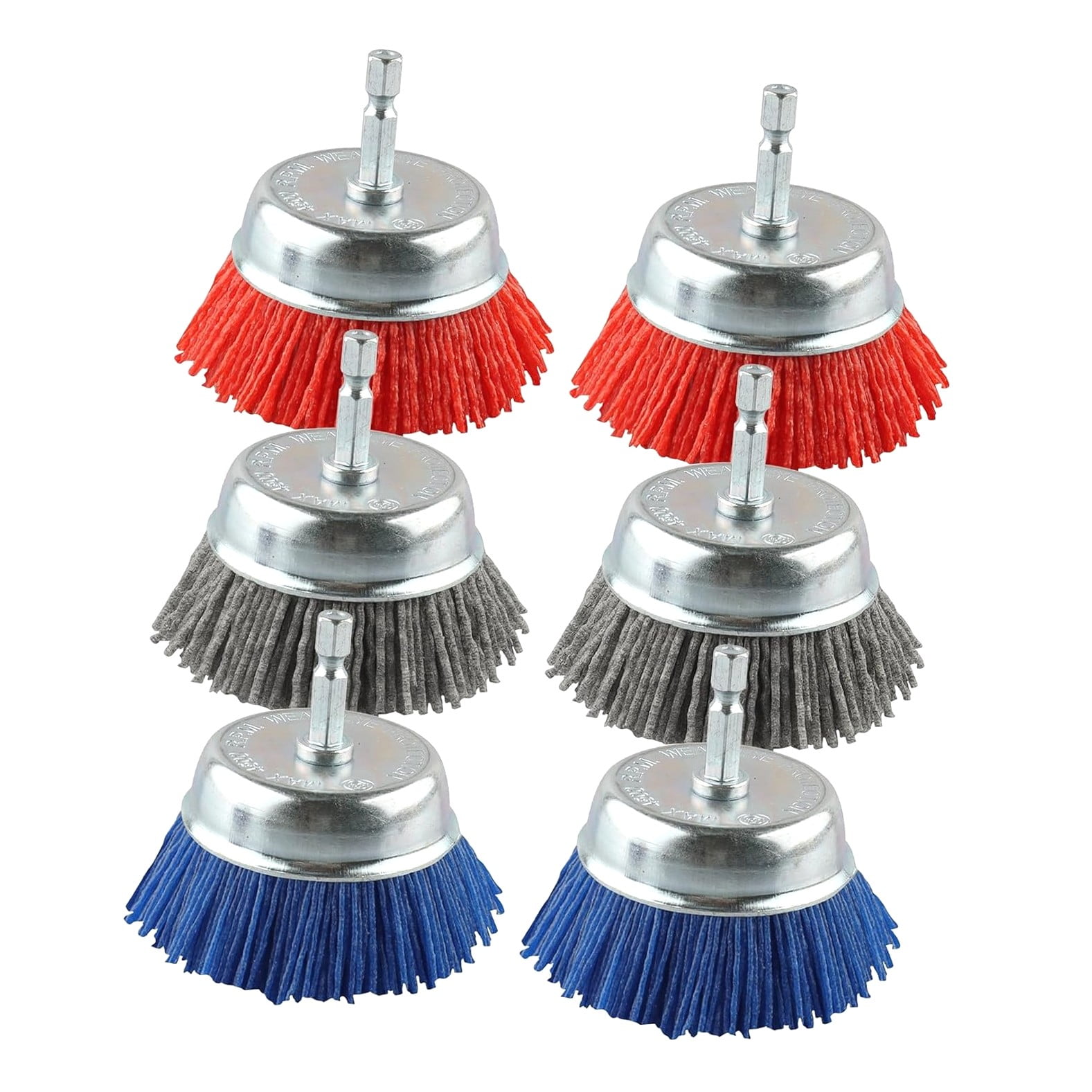 ANYWAY.GO 9 Pack Nylon Filament Abrasive Wire Wheel Cup Set with 1/4 ...