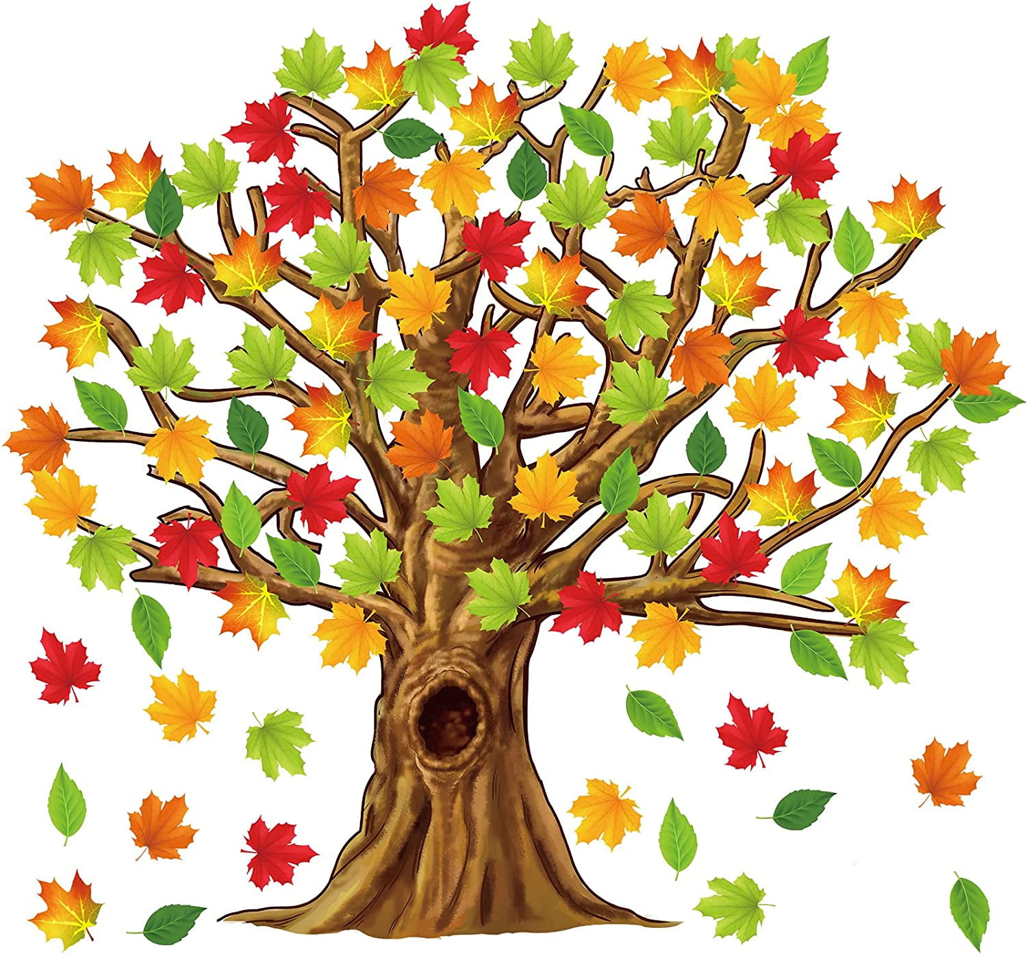 ANYWAY.GO 90 Pieces Classroom Tree Bulletin Decorations Conversation ...