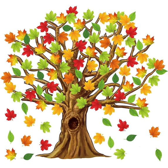 ANYWAY.GO 90 Pieces Classroom Tree Bulletin Decorations Conversation ...