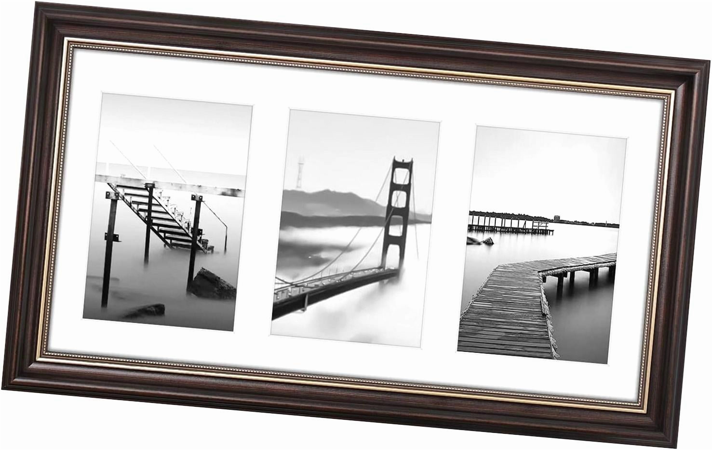 ANYWAY.GO 9x18 Collage Frame, Three 5x7 Openings or One 9x18 Display ...