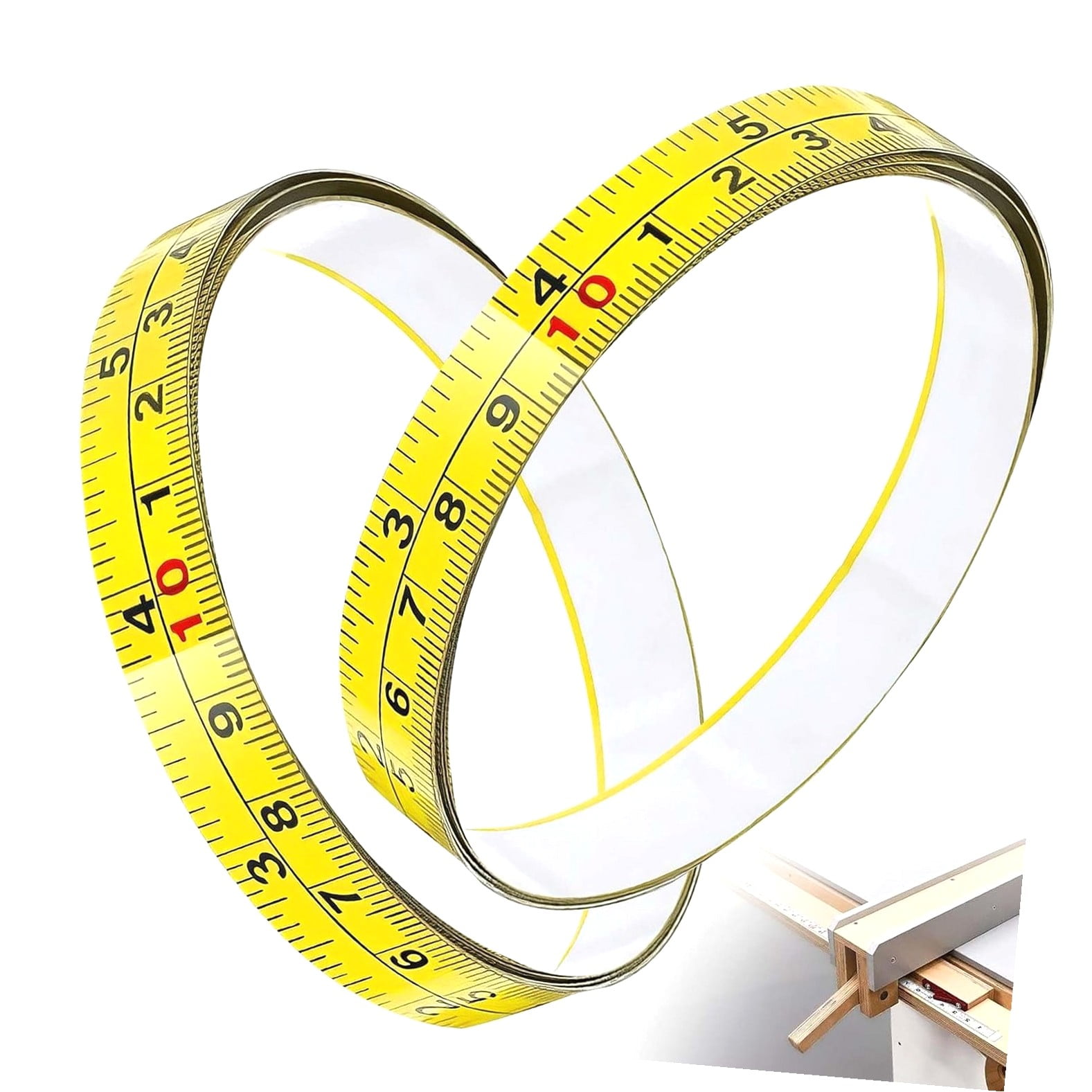 ANYWAY.GO Adhesive Tape Measure Metal,Self Stick Measuring Tape with ...
