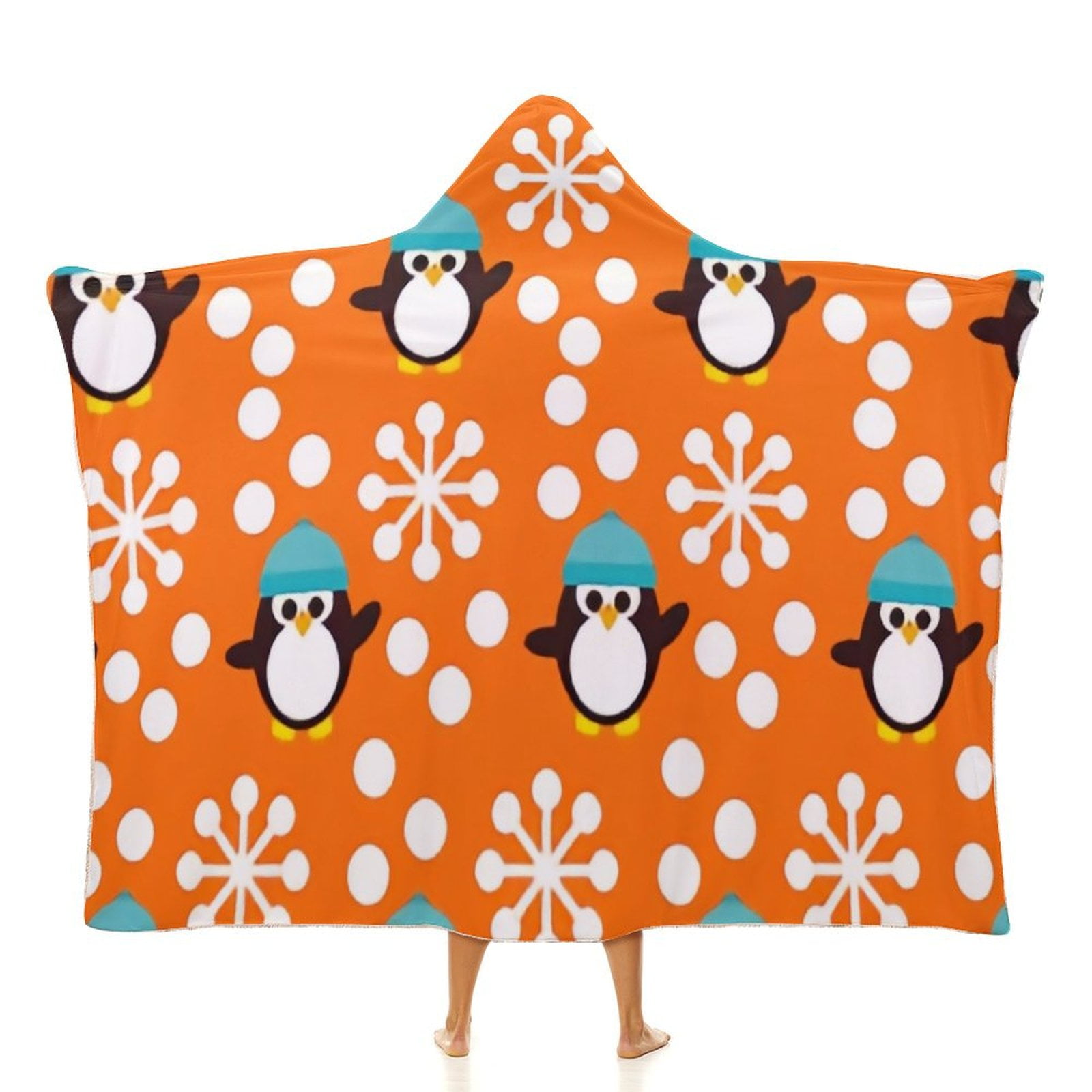 ANYWAY.GO Arctic velvet Hooded Blanket Fashion Digital Paper Pattern ...