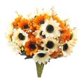 ANYWAY.GO Artificial Daisy 24 Bundles Fall Decor with 10 Sunflowers ...