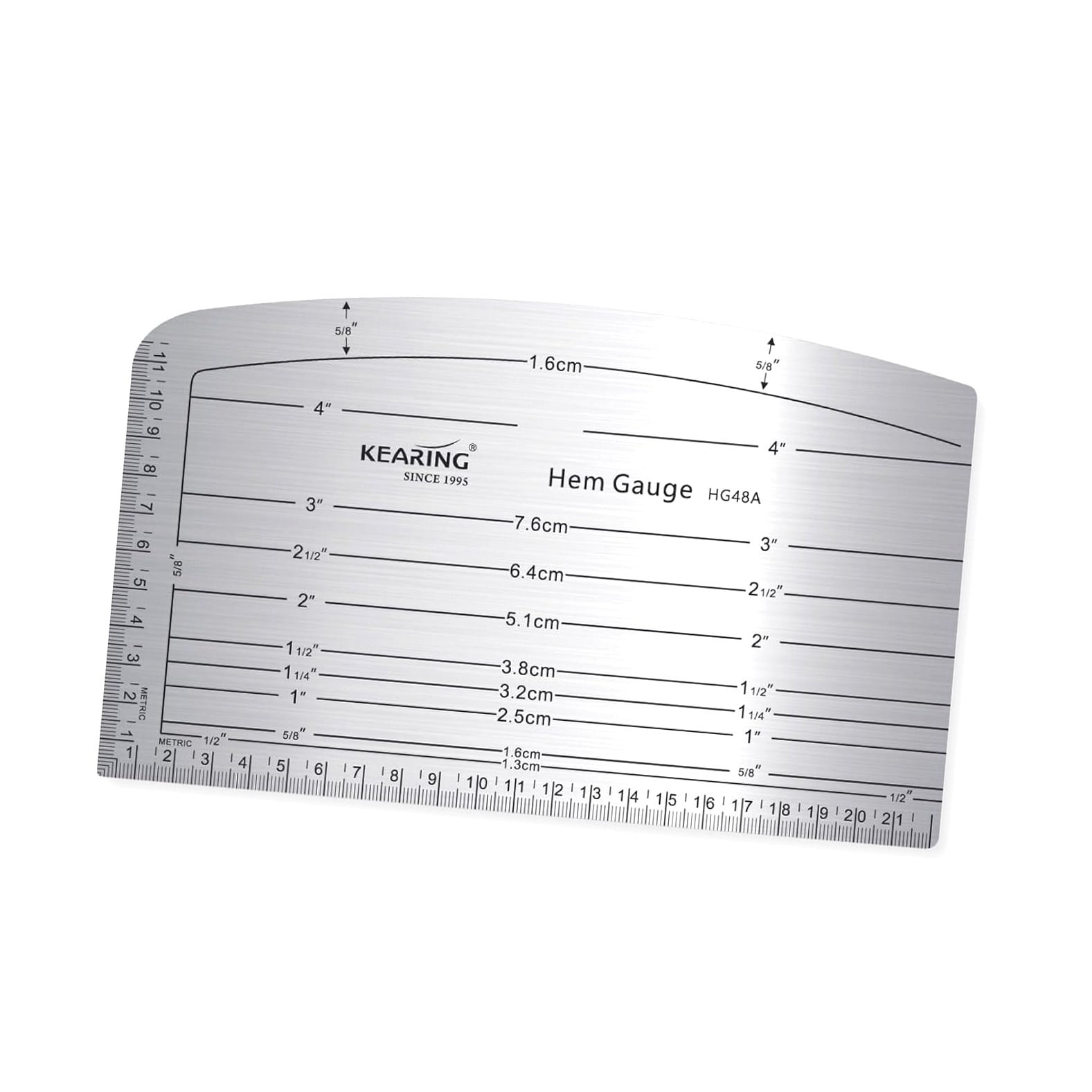 ANYWAY.GO Aviation Aluminium Hot Hem Gauge, Hot Iron Ruler Hot Press ...