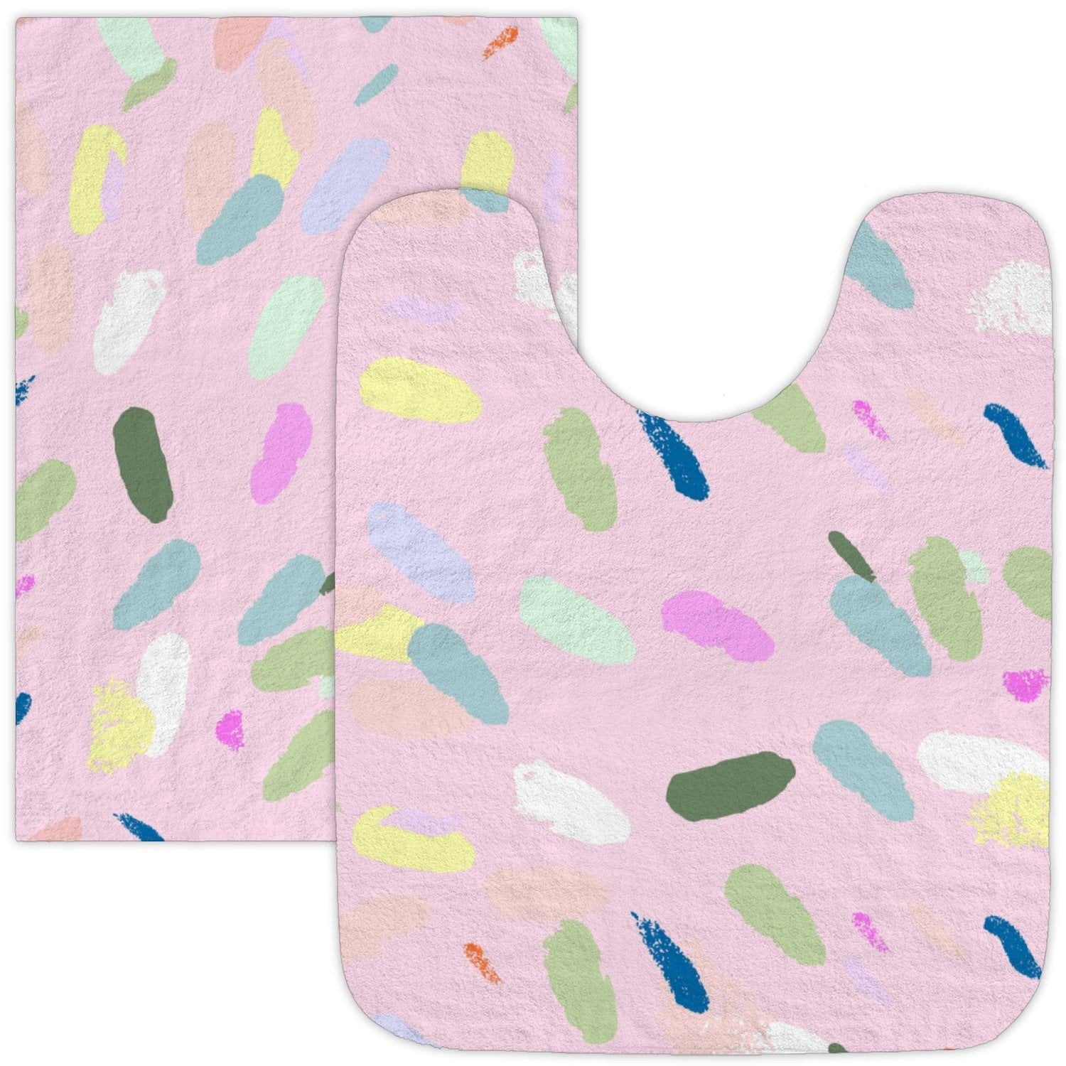 ANYWAY.GO Bathroom Rugs Set 2 Piece - Ultra Soft Bath Mat Non Slip ...