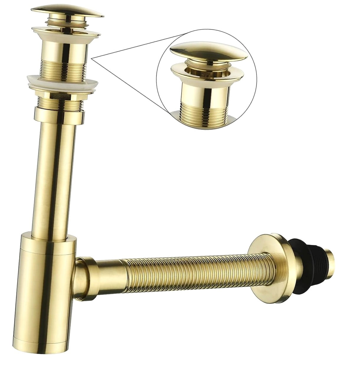 ANYWAY.GO Bathroom Sink Complete Set Threaded Tube 1-1/4 Sink Drain ...