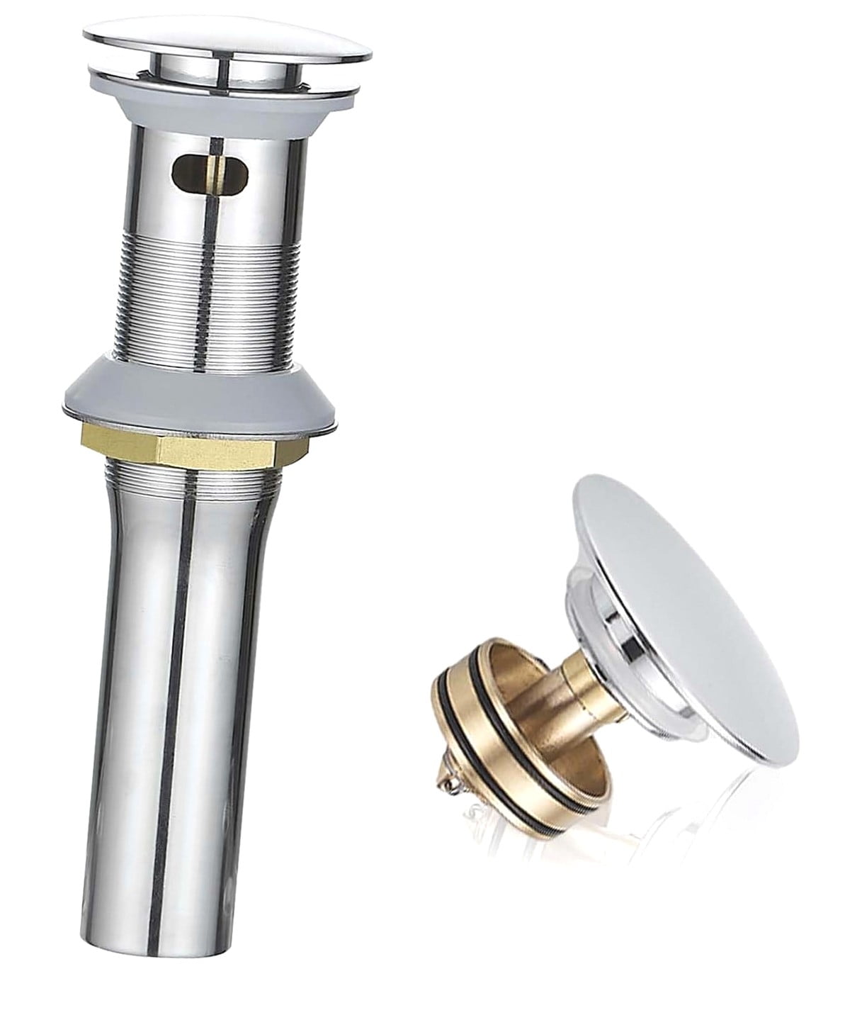 ANYWAY.GO Bathroom Sink Drain with Overflow Vanity Drain Stopper ...