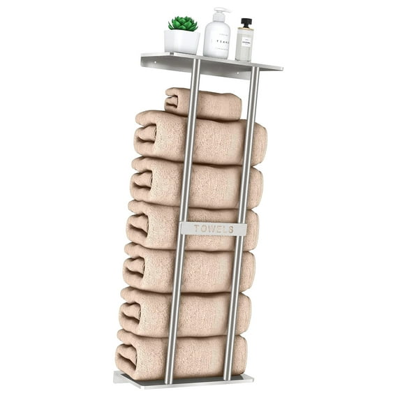 ANYWAY.GO Bathroom Storage for Bathroom, Wall Mounted for Rolled Towels ...