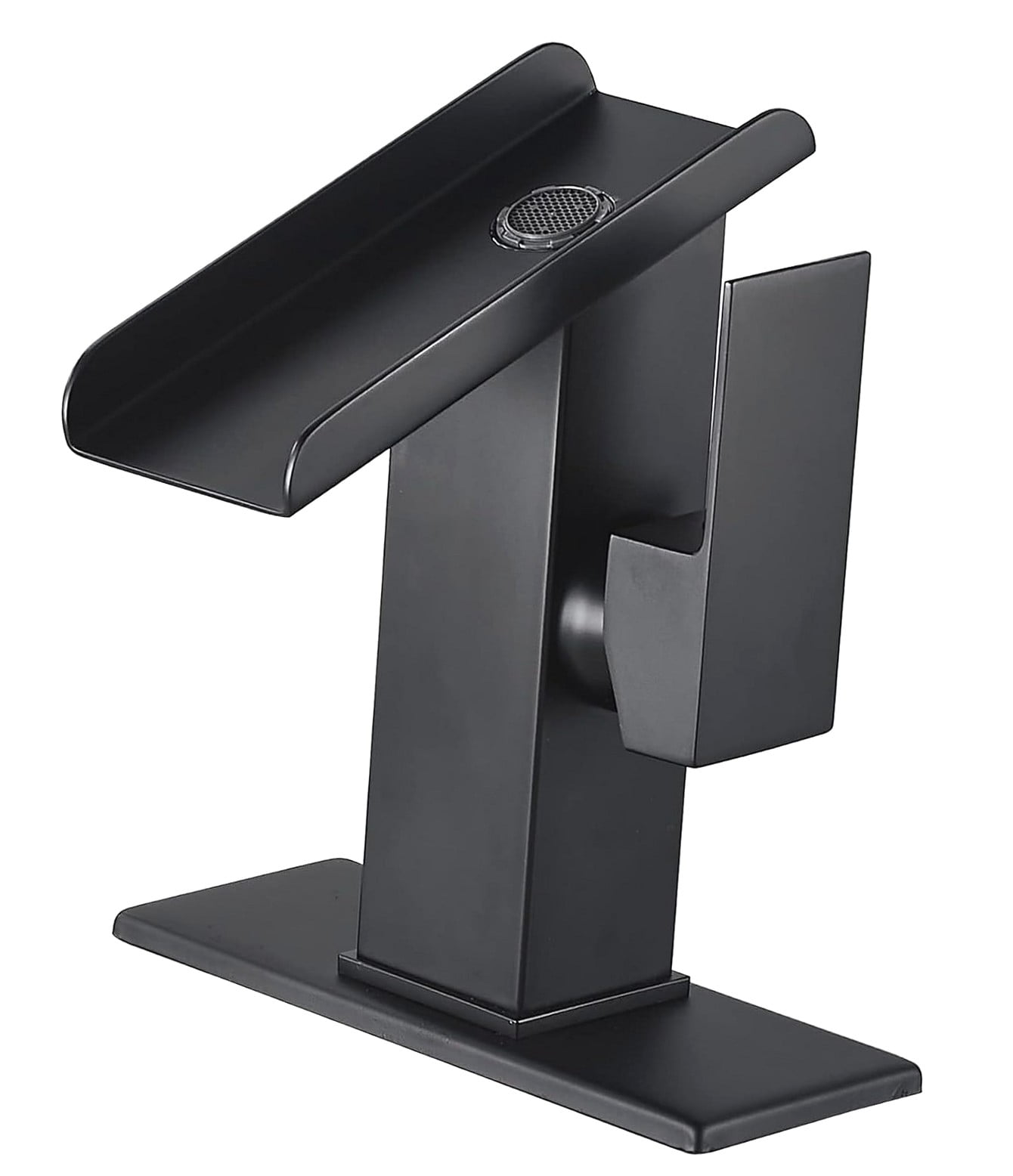 ANYWAY.GO Bathroom Waterfall 1 Hole Lavatory Vanity Sink Single Handle ...