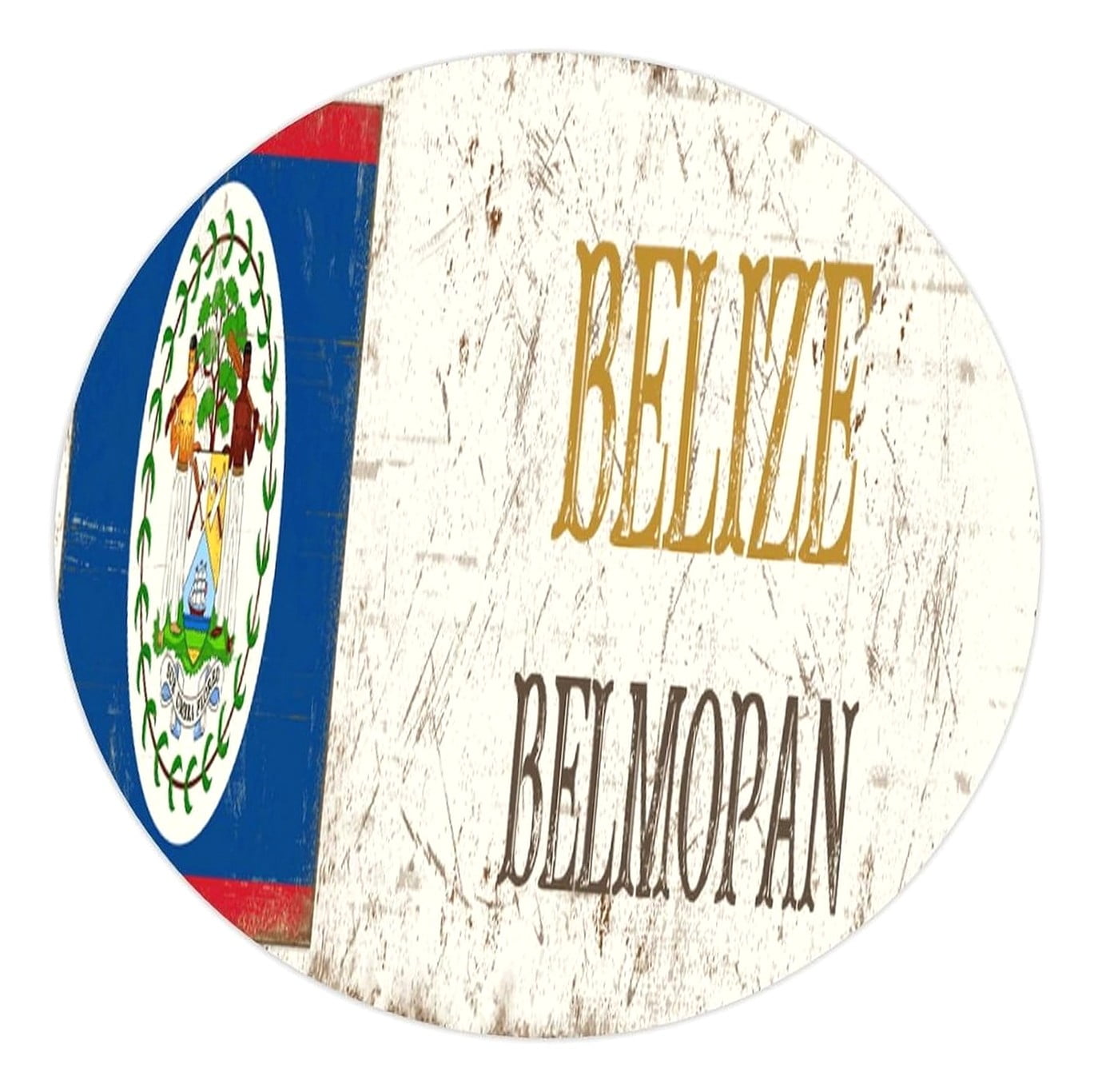 ANYWAY.GO Belize Belmopan Labels Stickers,Belize Sticker for Laptop ...