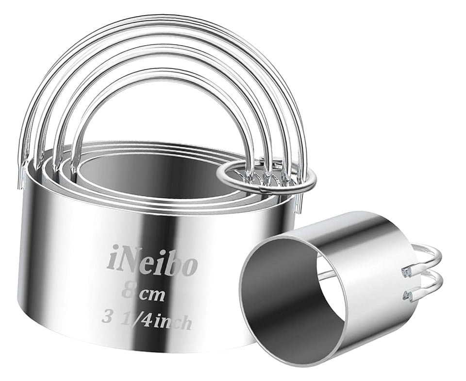 ANYWAY.GO Biscuit Cutter Set, Cookie Cutter, Round Shape Circle Scone ...