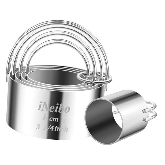 ANYWAY.GO Biscuit Cutter Set, Cookie Cutter, Round Shape Circle Scone ...