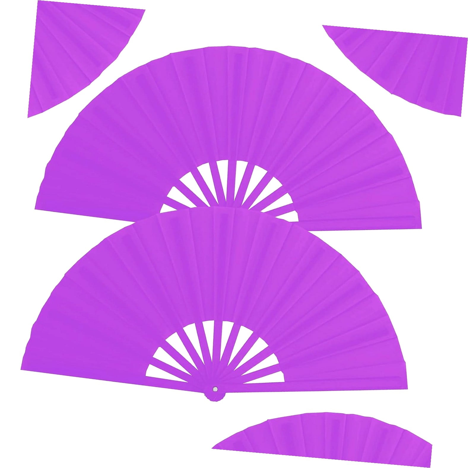ANYWAY.GO Boots The Ground Fan, Large Holographic Folding Hand Fan ...