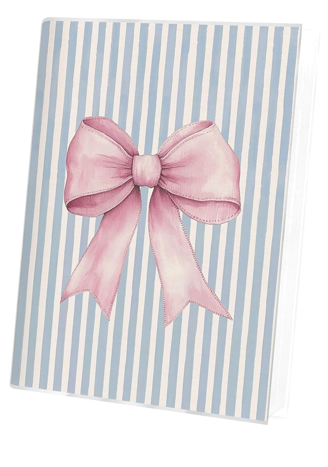 ANYWAY.GO Bow Photo Album 4x6 Hold 36 Photos, Retro Preppy Blue Striped ...