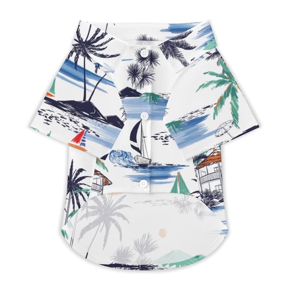 ANYWAY.GO Breathable elastic clothing pet T-Shirt Artistic Summer ...