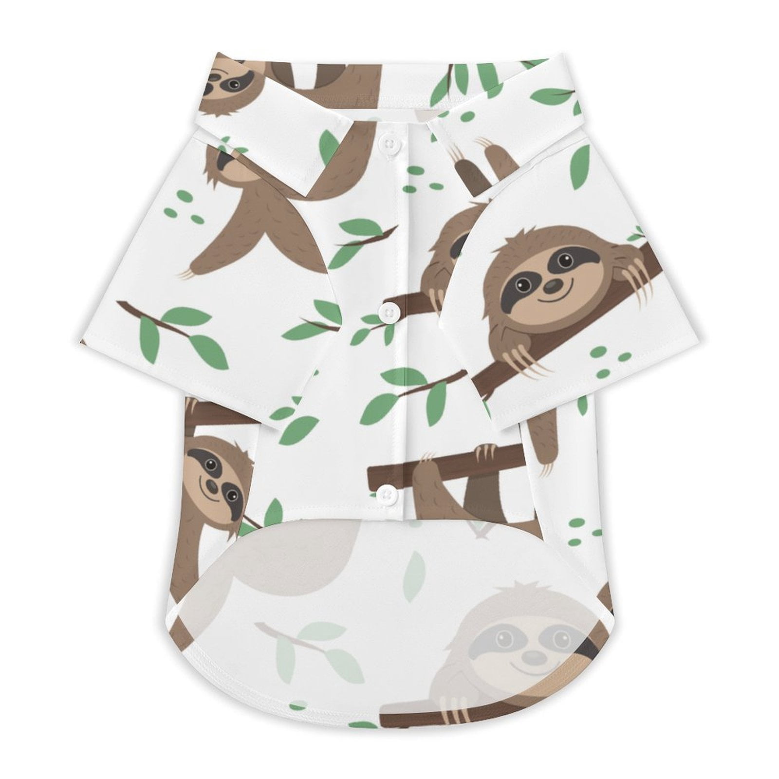 ANYWAY.GO Breathable elastic clothing pet T-Shirt Sloth Pattern ...