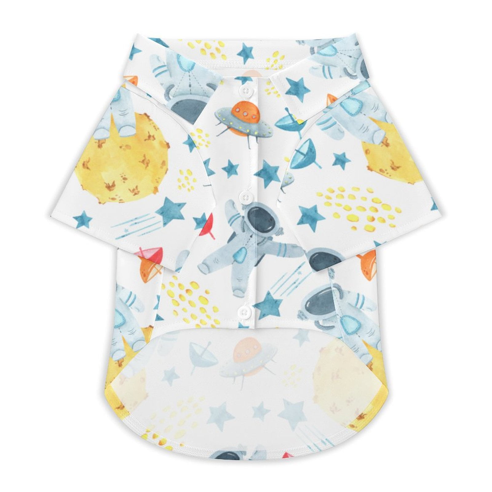 ANYWAY.GO Breathable elastic clothing pet T-Shirt Watercolor Pattern ...