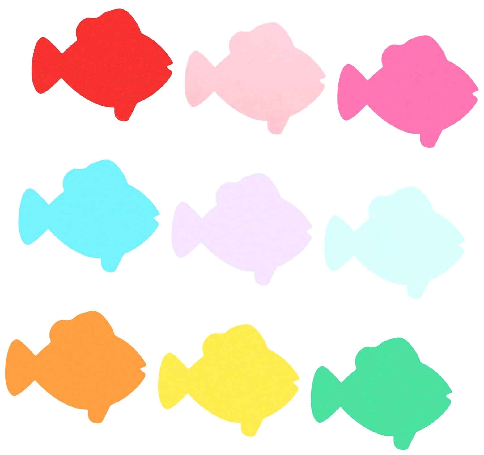 ANYWAY.GO Bulletin Cutouts Paper, 54 Pcs Fish Shape Bulletin Paper Cut ...