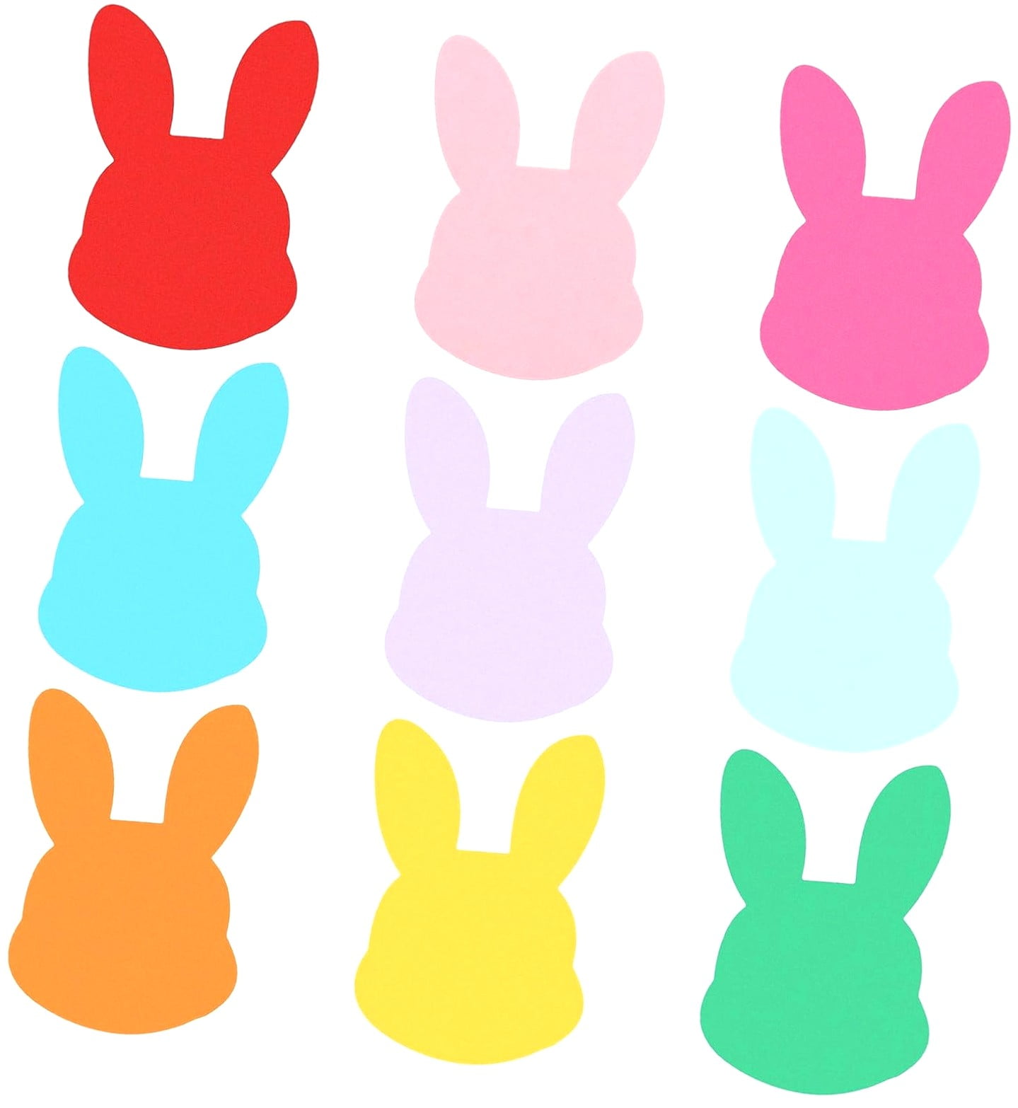 ANYWAY.GO Bulletin Cutouts Paper, 54 Pcs Rabbit Shape Bulletin Paper ...