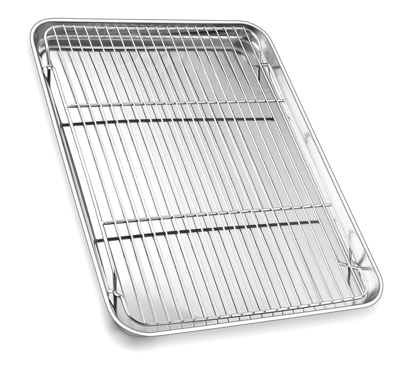 ANYWAY.GO CHEF .5 Inch Baking Sheet Pan with Rack Set, Steel Cookie ...