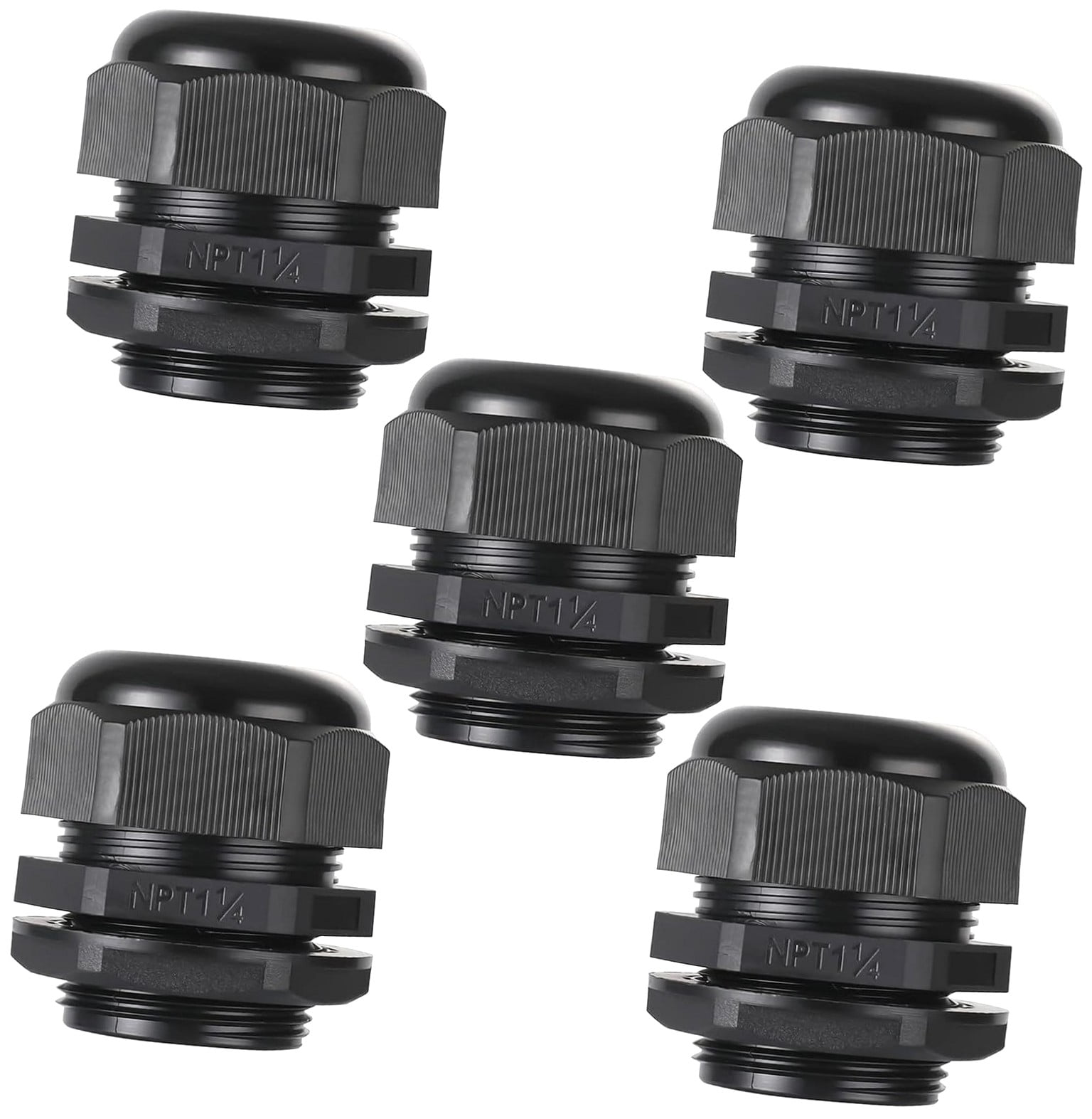 ANYWAY.GO Cable Glands 1-1/4" NPT Nylon Cable Connector, Strain Cord ...