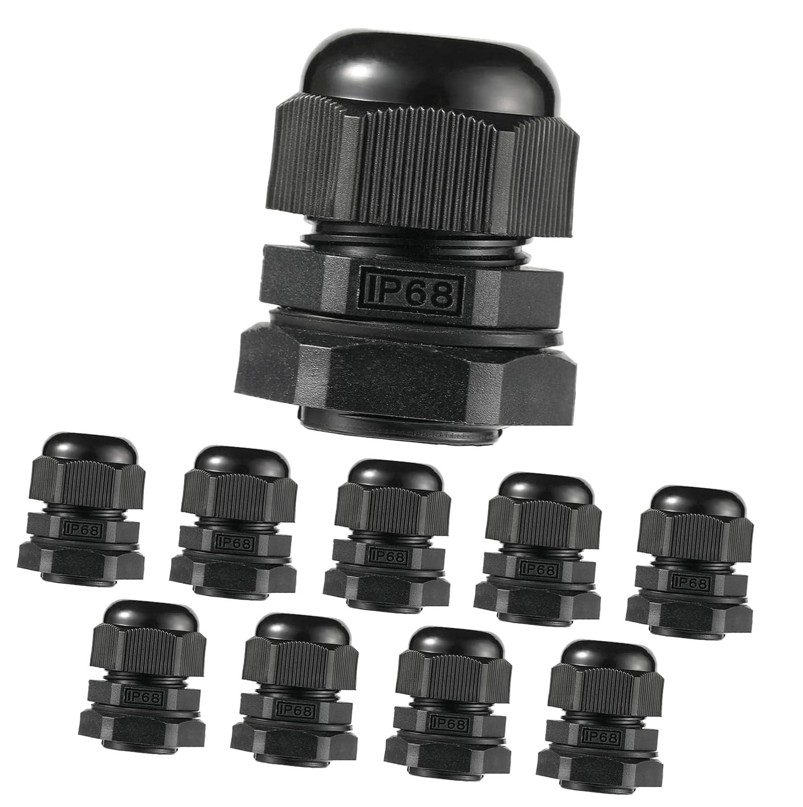 ANYWAY.GO Cable Glands 1/2" NPT Nylon Cable Connector, Strain Cord ...