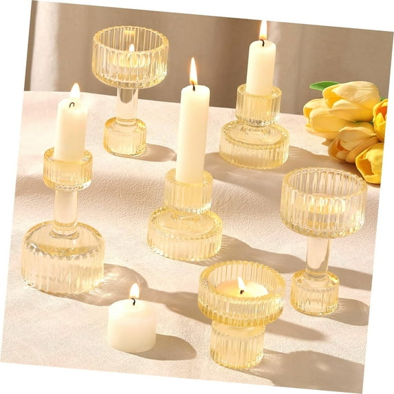 ANYWAY.GO Candlestick Holders Bulk, 6 Pieces Combination Holders Set ...