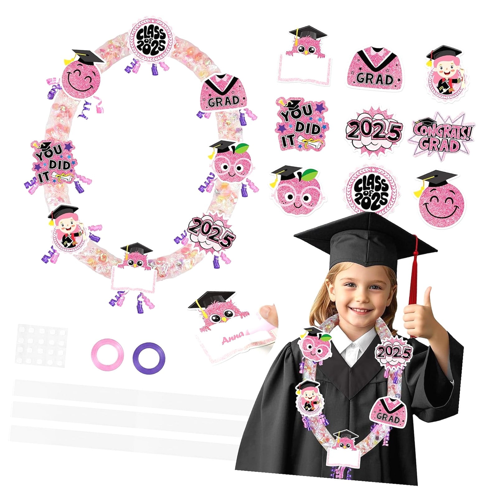 ANYWAY.GO Candy Leis for Graduation 2025 Graduation Leis 2025 Candy Lei ...