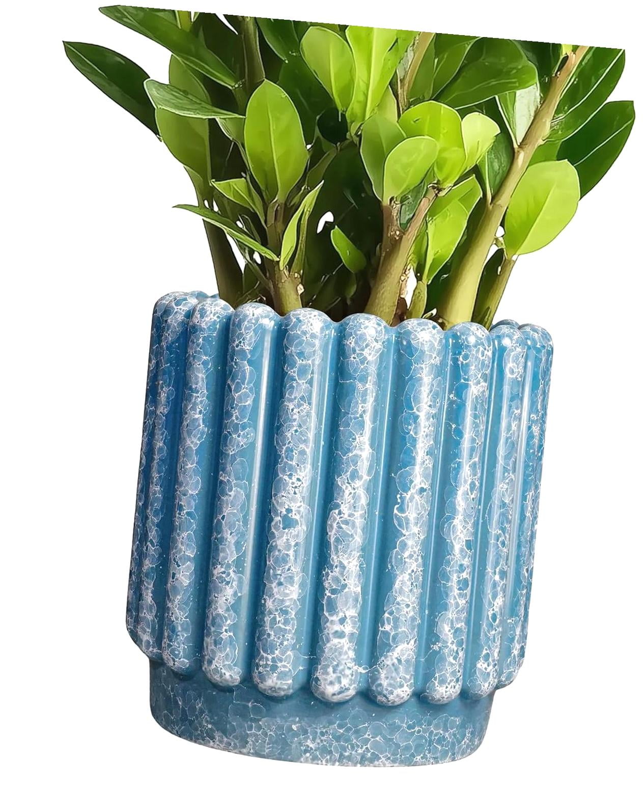 ANYWAY.GO Ceramic Planter - 7.6 Inch Ceramic Plant Pots with Drainage ...