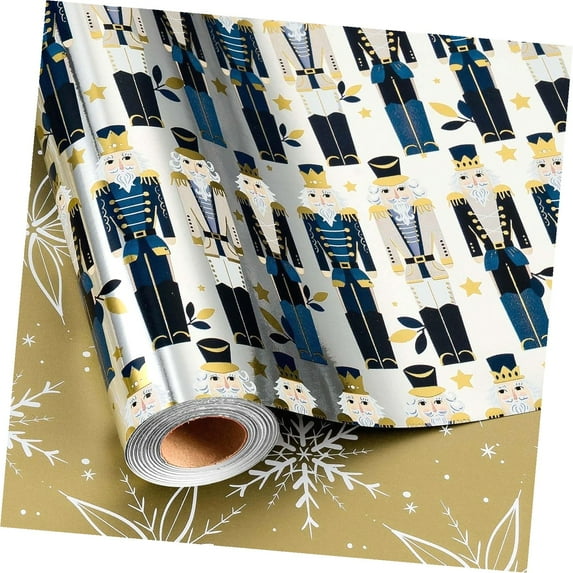 ANYWAY.GO Christmas , Reversible Silver Design Paper Suitable for ...