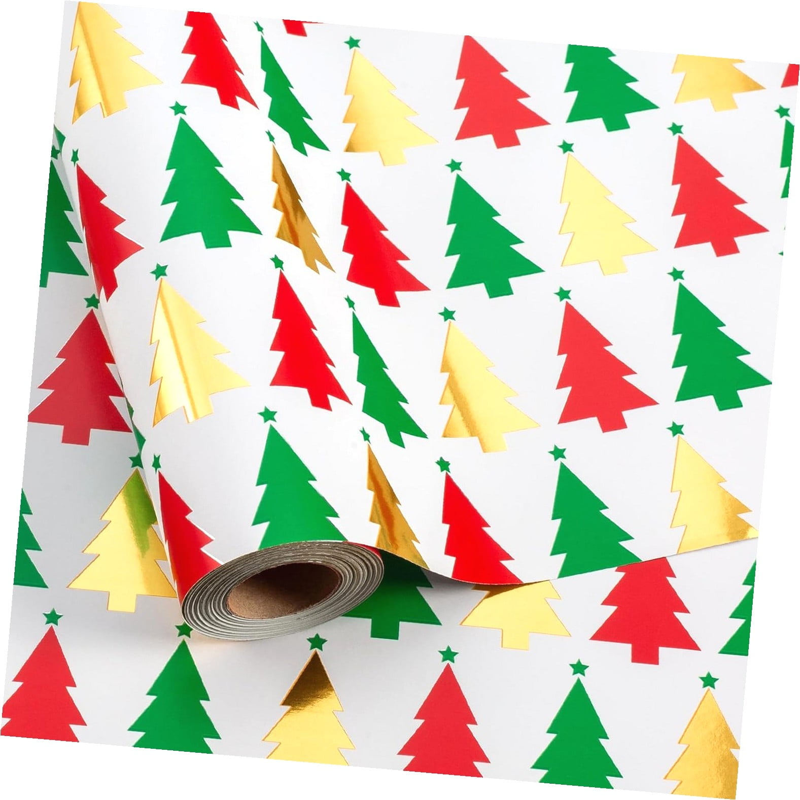ANYWAY.GO Christmas Tree Paper Roll Metallic Foil Shine , , Red for ...