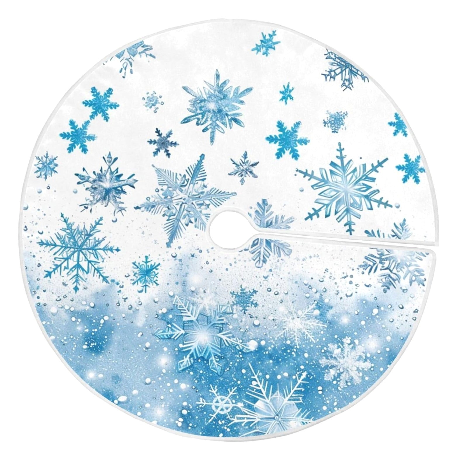 ANYWAY.GO Christmas Tree Skirt 36-Inch Decorations Winter Snowflake ...