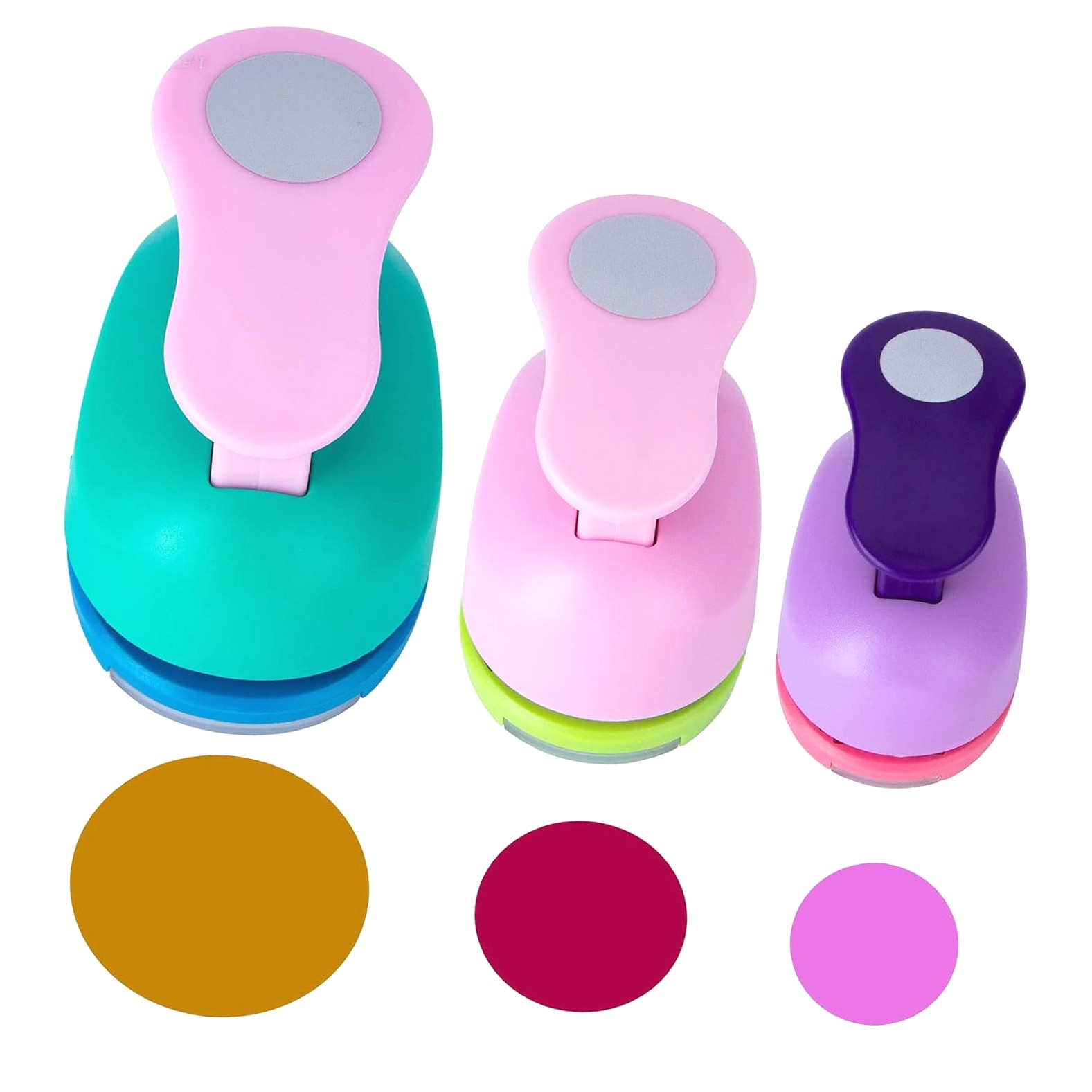 ANYWAY.GO Circle for Paper Crafts 3 Pack, Paper Punches for Crafting 1 ...