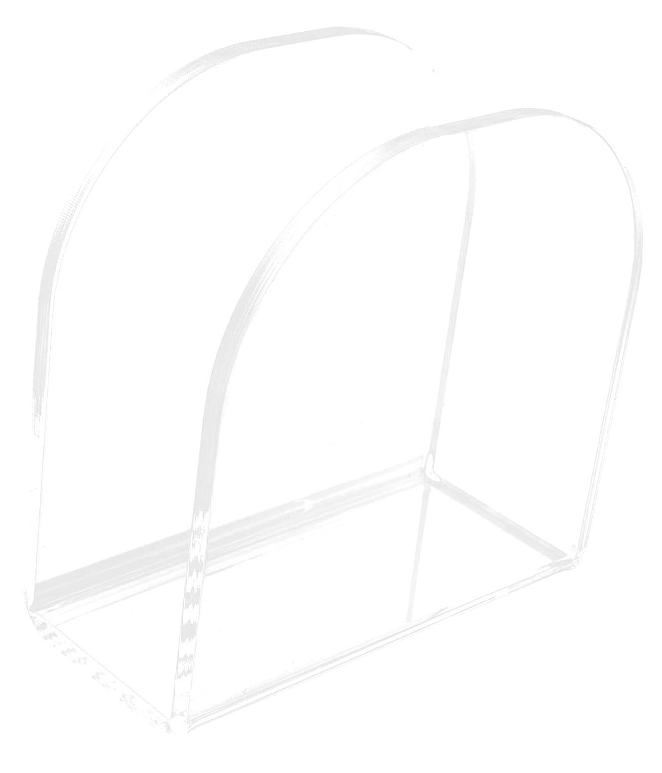 ANYWAY.GO Clear Acrylic Holder Dispenser, 4.7 inch Vertical Stacking ...