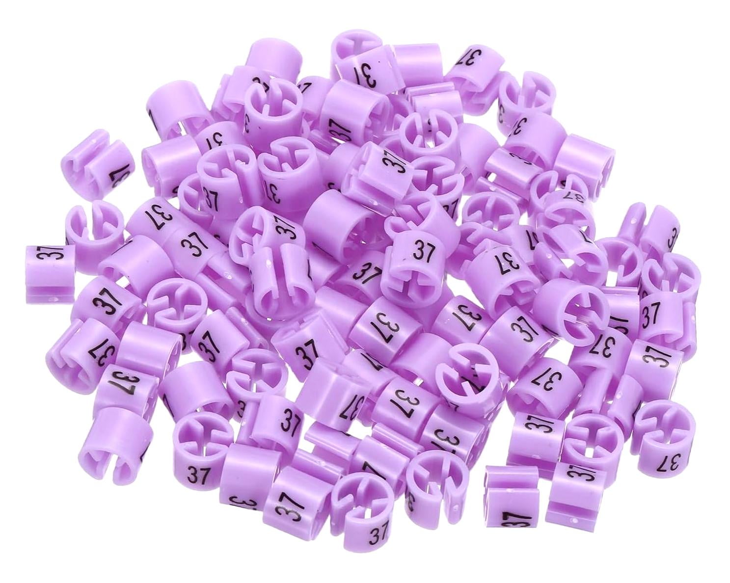 ANYWAY.GO Clothes Hanger Marker Number 37 Tag Fit 3mm Rod for Garment ...