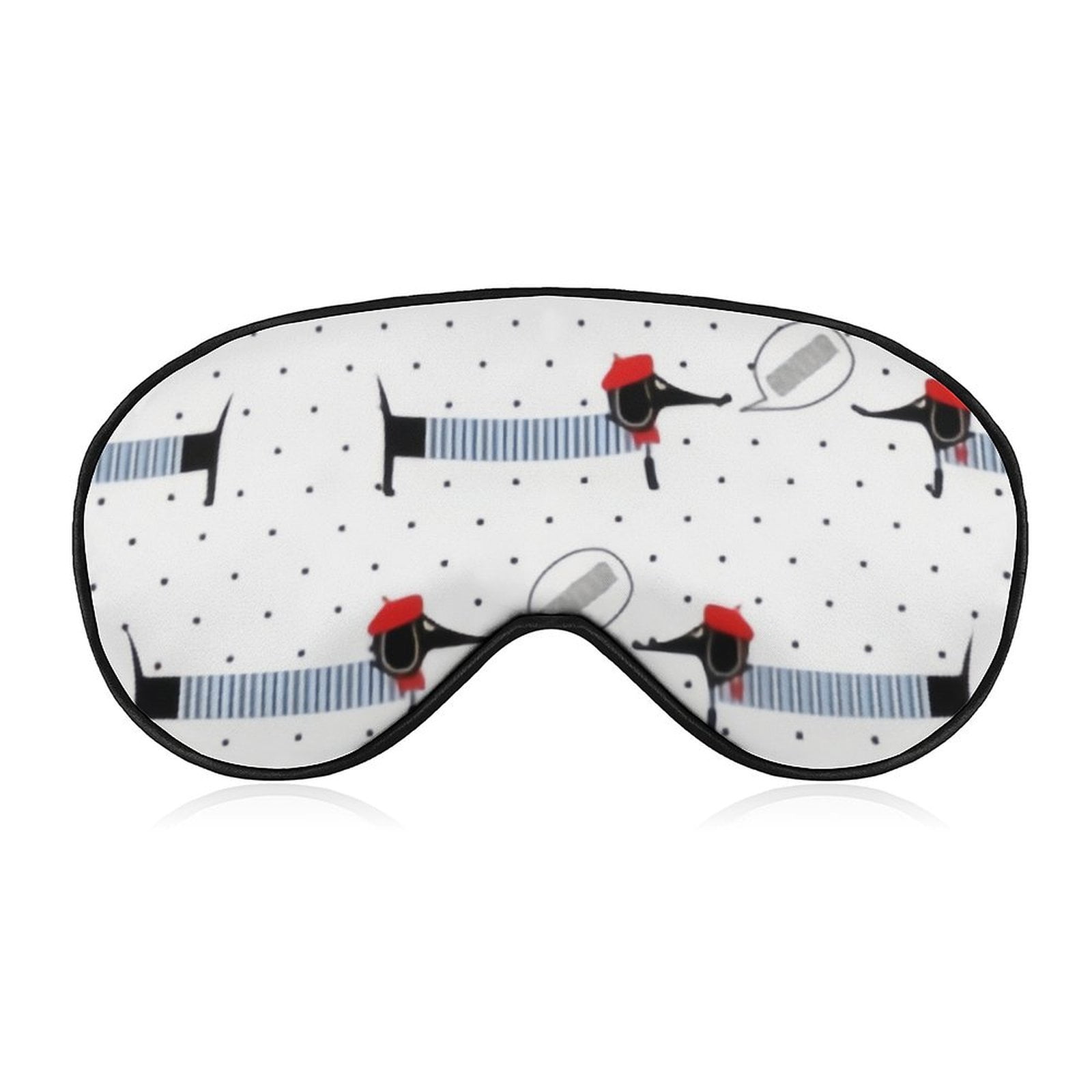 ANYWAY.GO Comfort Night Blindfold Block Light EyeshadFrench Style Dogs ...