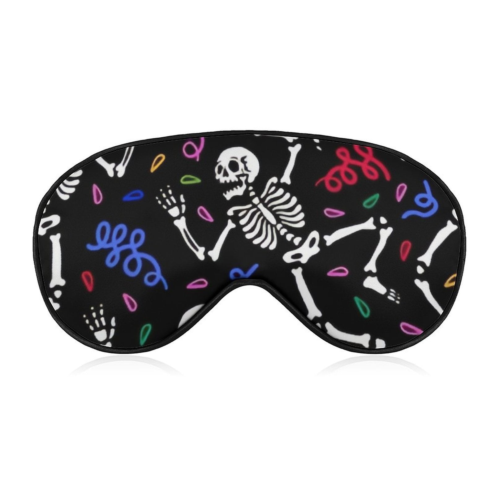 ANYWAY.GO Comfort Night Blindfold Block Light EyeshadPattern Skeletons ...