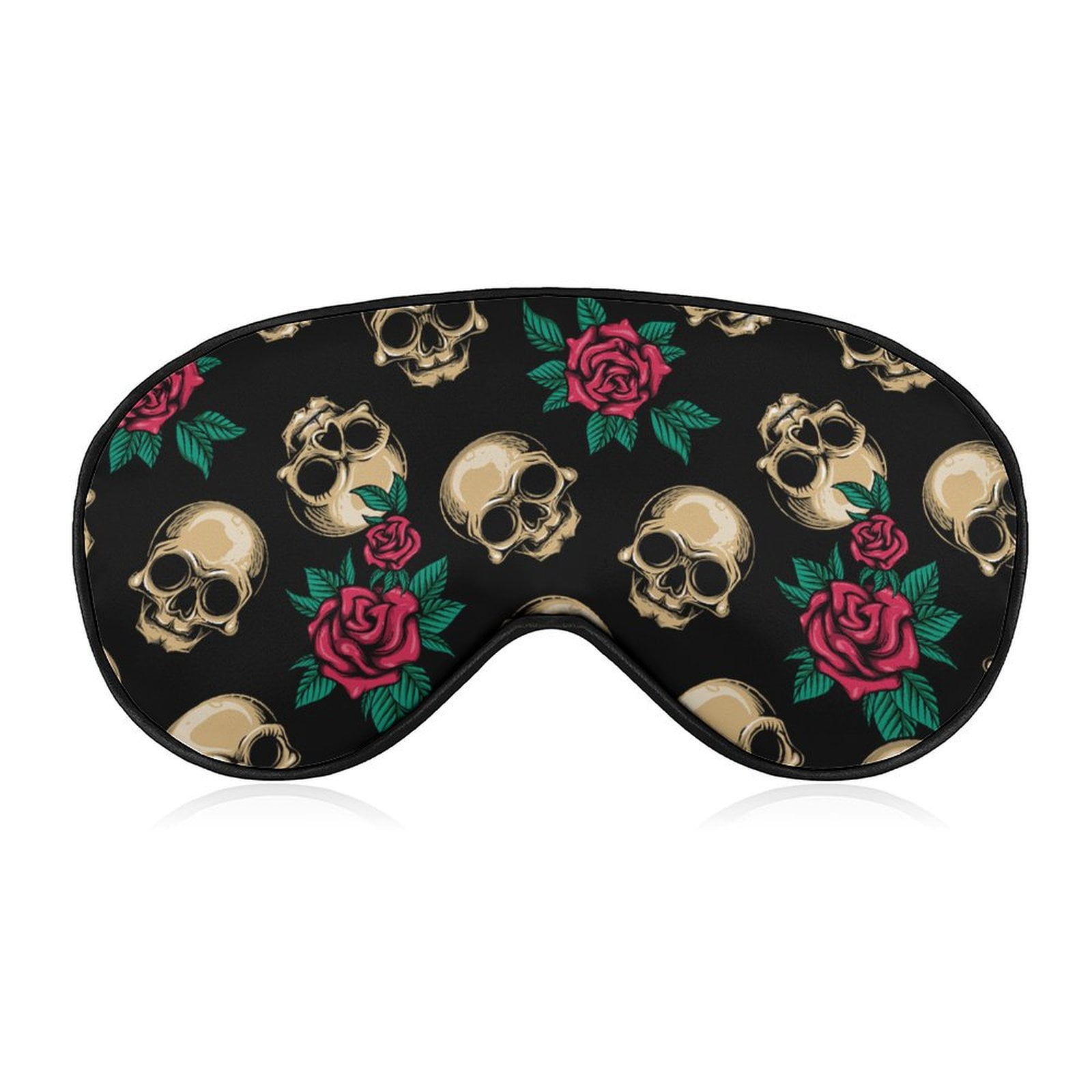 ANYWAY.GO Comfort Night Blindfold Block Light EyeshadSkulls Roses Human ...