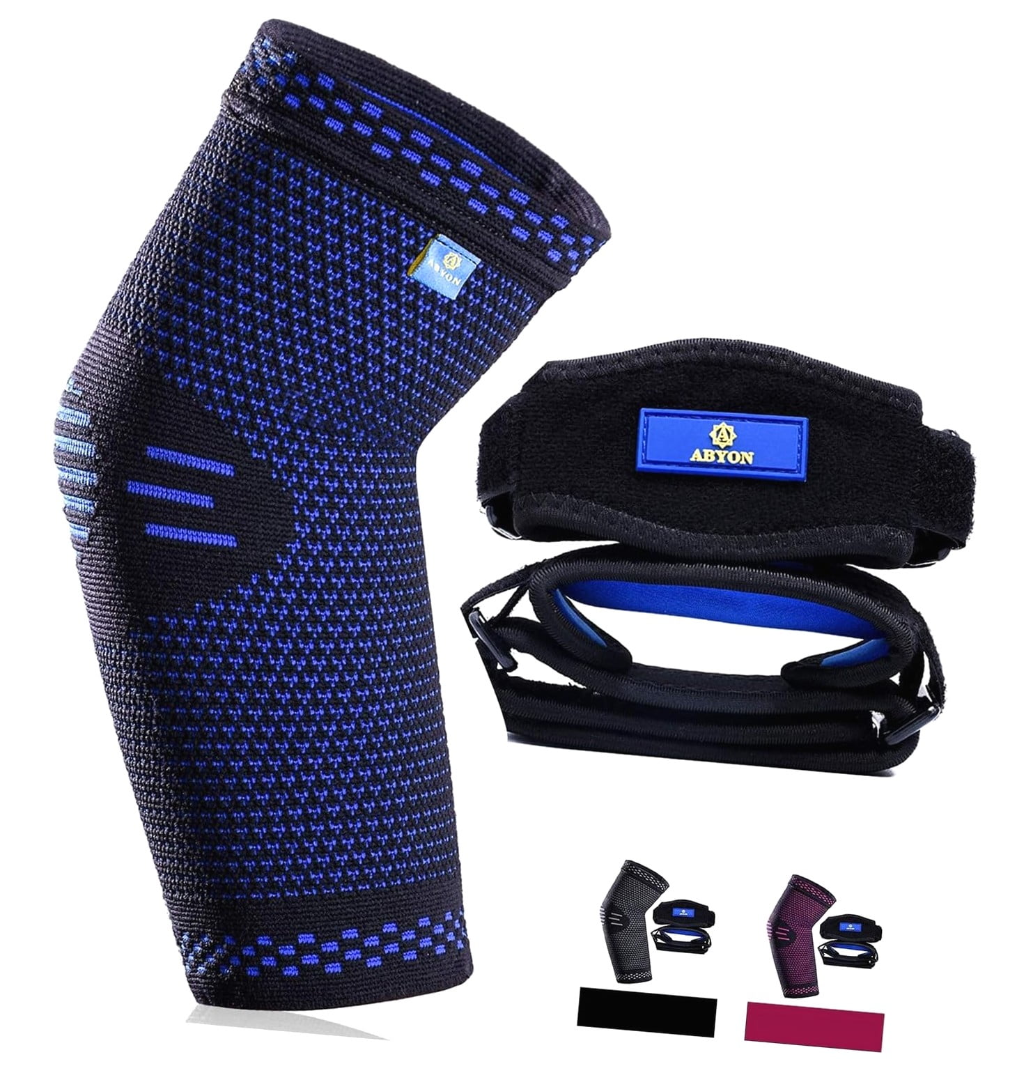 ANYWAY.GO Compression Elbow , 1 Piece Compression Sleeve + 2 Pcs Tennis ...