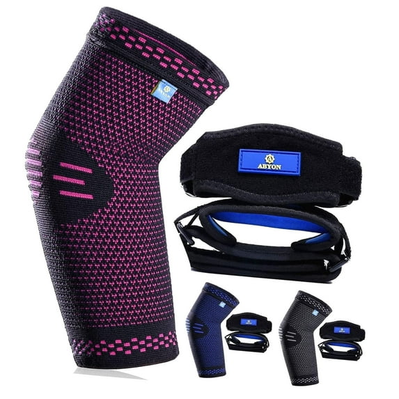 ANYWAY.GO Compression Elbow , 1 Piece Compression Sleeve + 2 Pcs Tennis ...