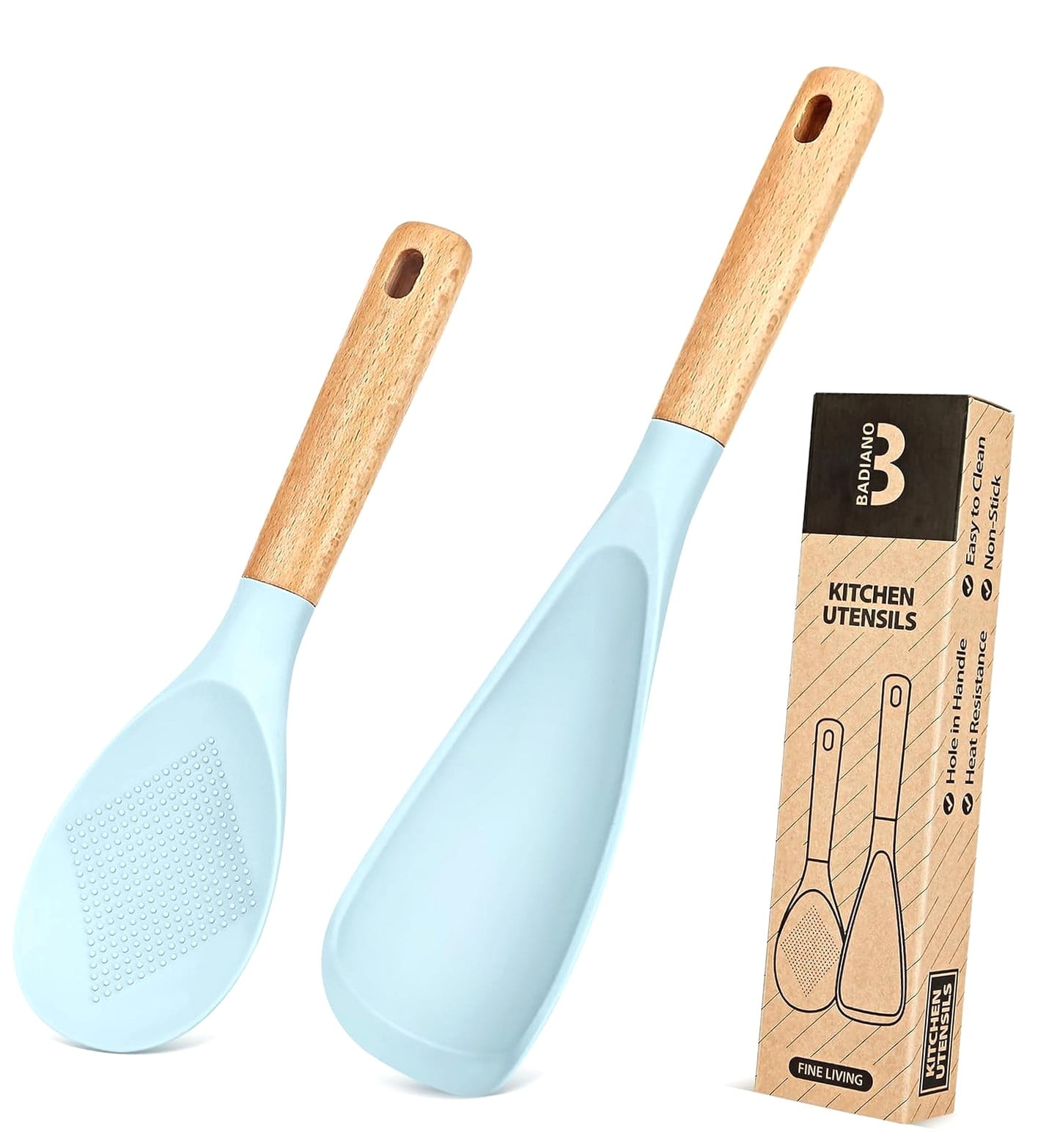 ANYWAY.GO Cooking Spoon and Scooper for Nonstick Cookware, for Cooking ...