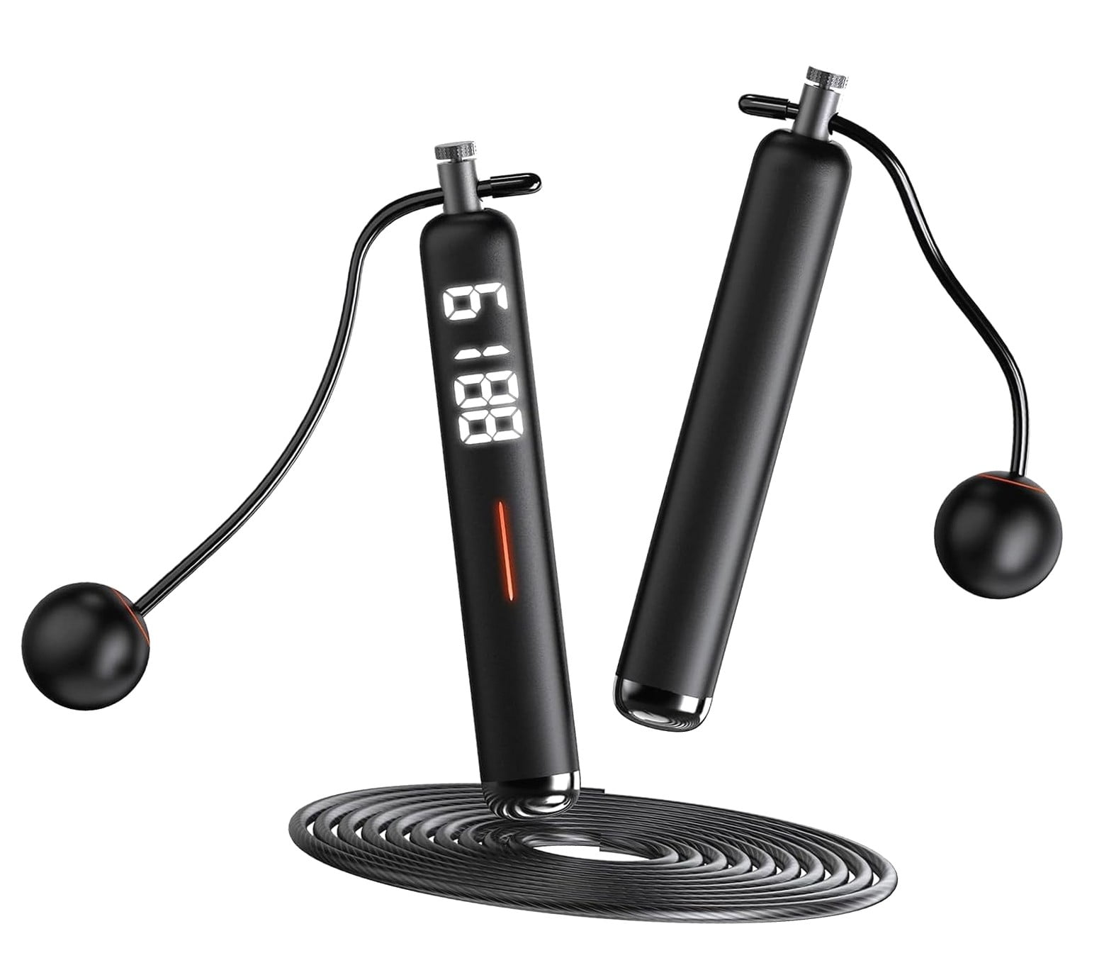 ANYWAY.GO Cordless Jump Rope with , 2 In 1 Weighted Ropeless Skipping ...