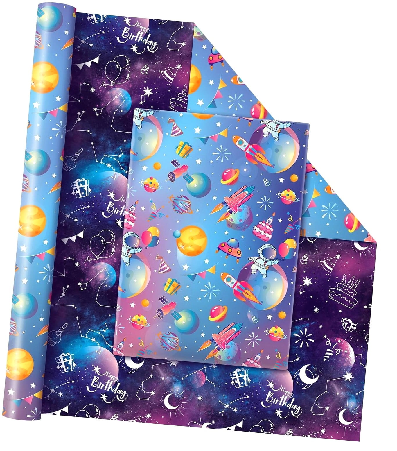ANYWAY.GO Cosmic Reversible Paper Roll 1 Roll \u201d 33 ft Boys ...
