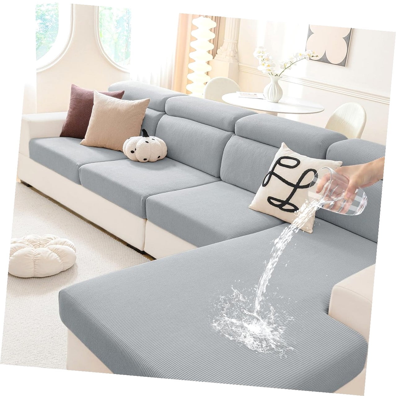 ANYWAY.GO Couch Covers, Spill-Resistant, Washable Couch Cover for Dogs ...