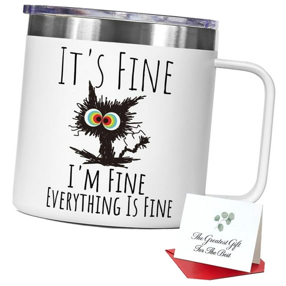 ANYWAY.GO Coworker for Friend It' Fine Everything is Fine Steel Tumbler ...