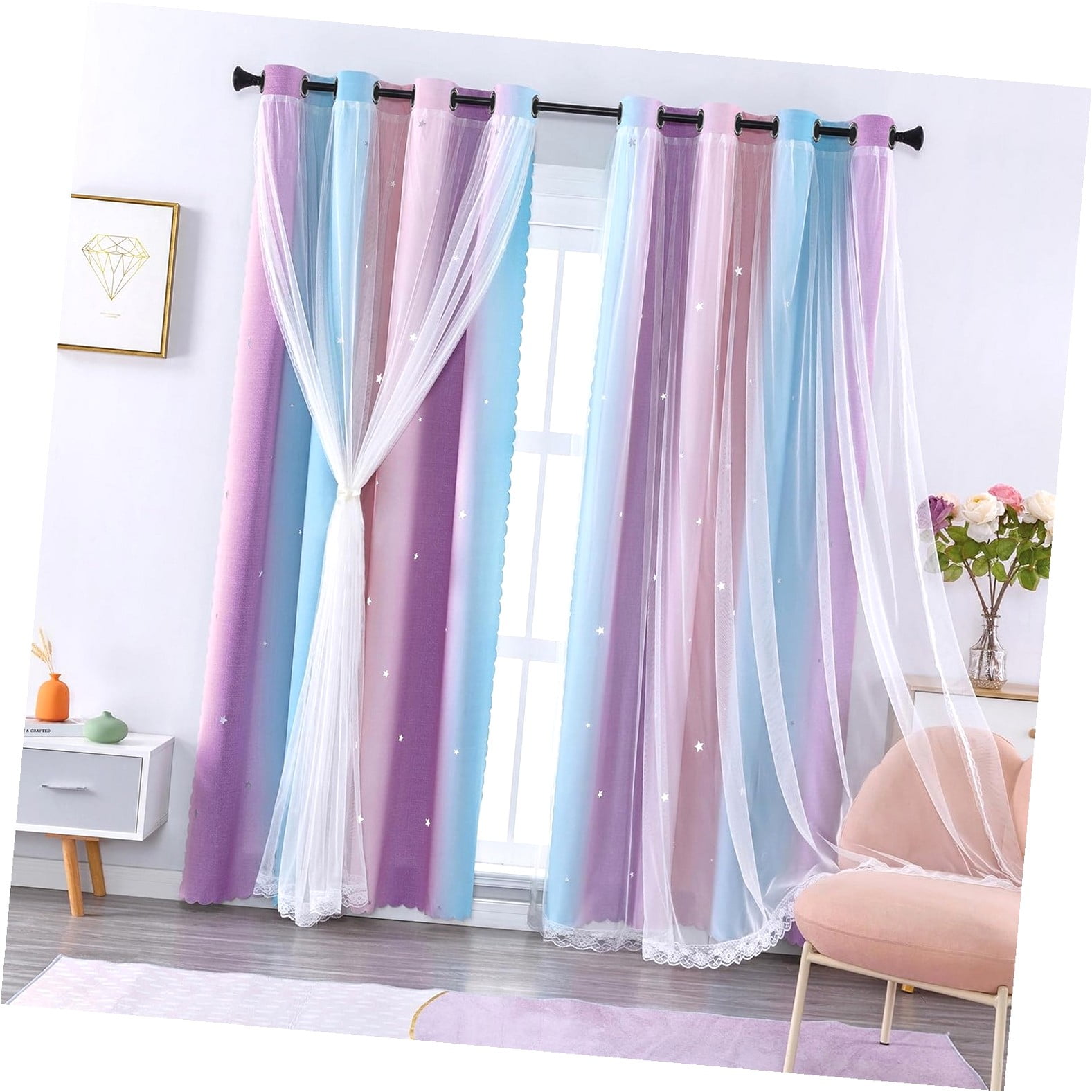 ANYWAY.GO Curtains for Bedroom Decor, 52/62/84 - Walmart.com