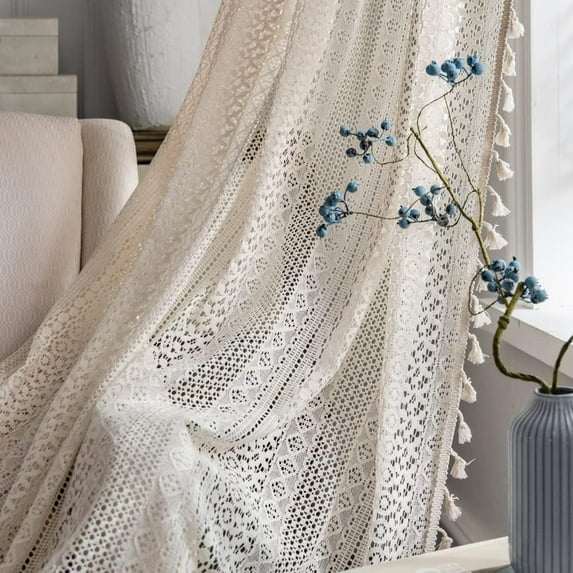 ANYWAY.GO Curtains for Room Bedroom, 84 inch Length 2 Panels Set Linen ...