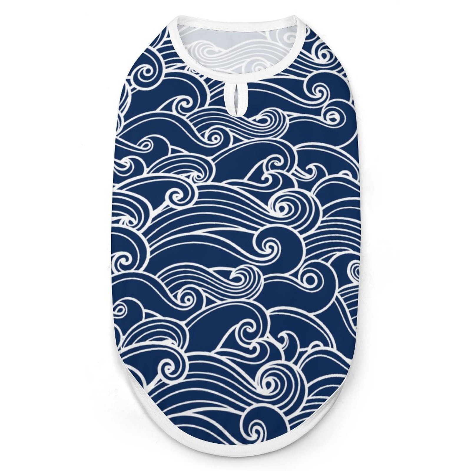 ANYWAY.GO Cute Pet Vest Breathable T-Shirt Waves Border Pattern May ...