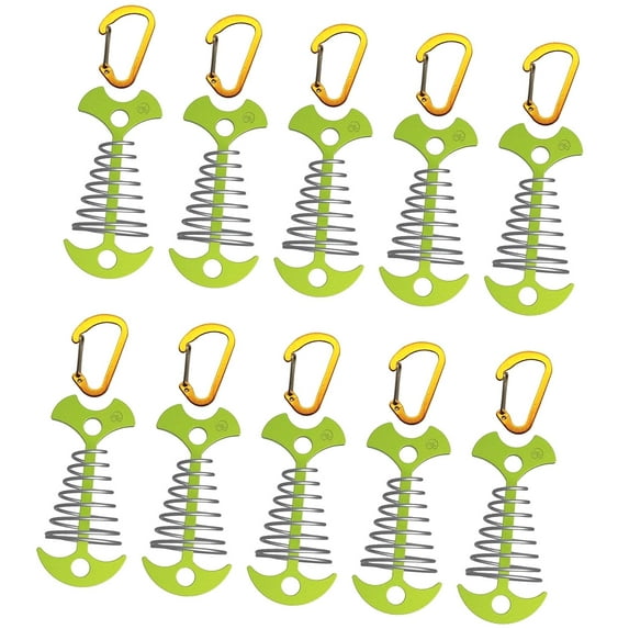 ANYWAY.GO Deck Anchors Pegs with Rope Tensioner | Rope Tent Stakes ...